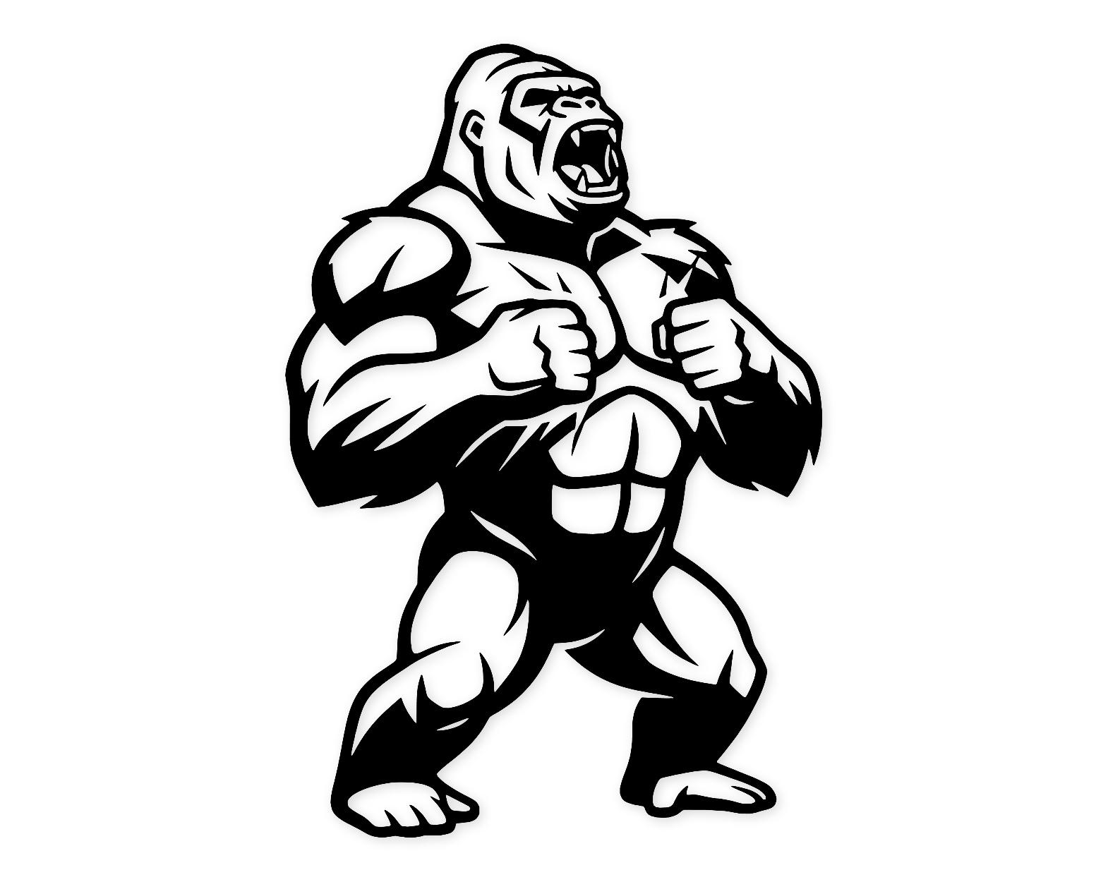 Gorilla Chest Pound Svg Png: Bold Design for Cricut and Silhouette - Etsy