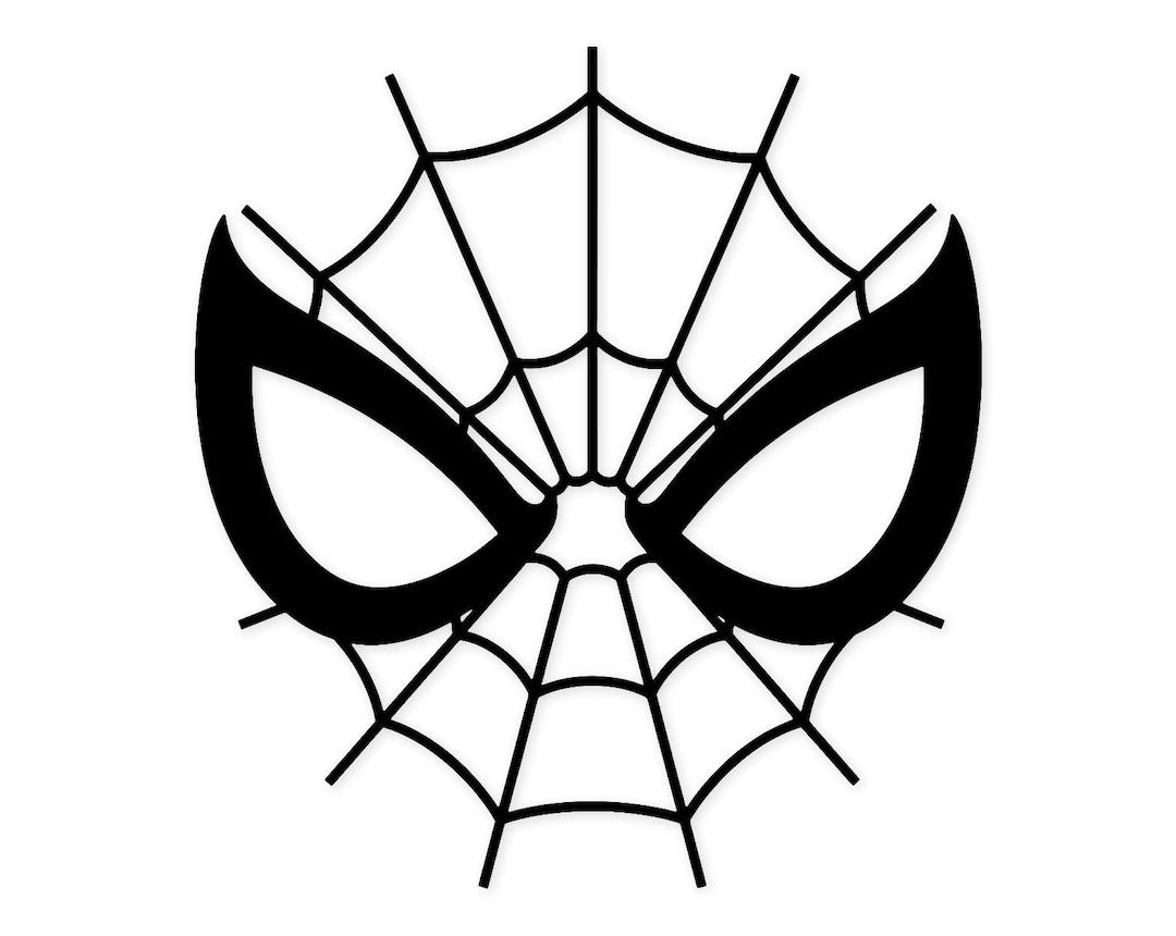 Spiderman Eyes Svg Png Clean High Contrast Cut File For Crafts Etsy