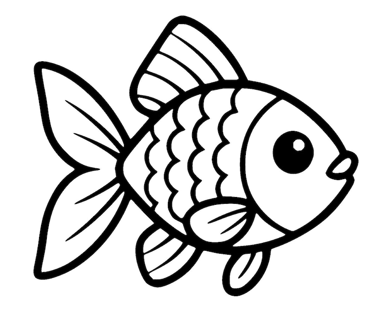 Cute Goldfish Svg Png: Minimalist Design for Cricut Projects - Etsy UK