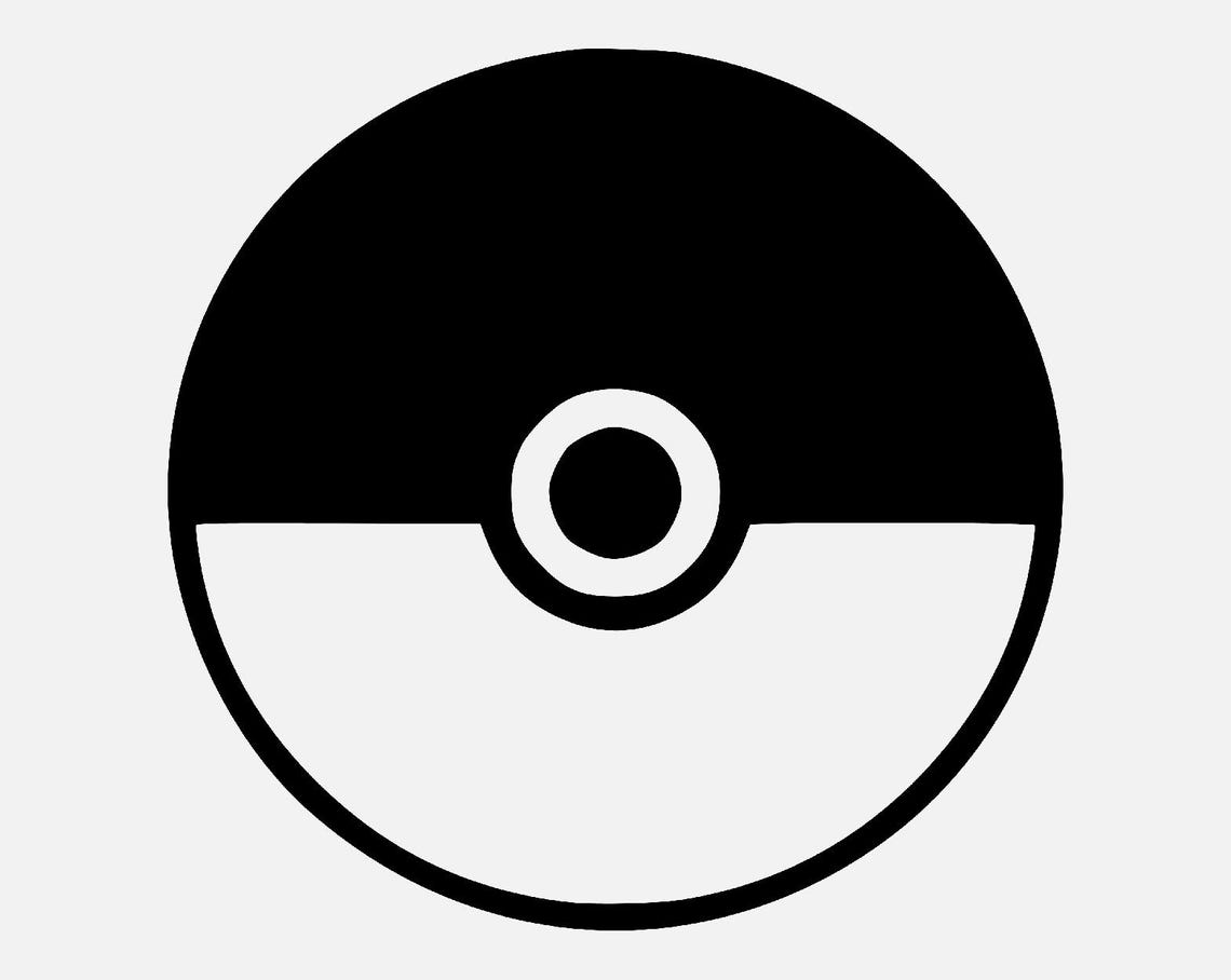 Pokeball Outline Svg Png: Cut Ready Digital Design for Cricut ...