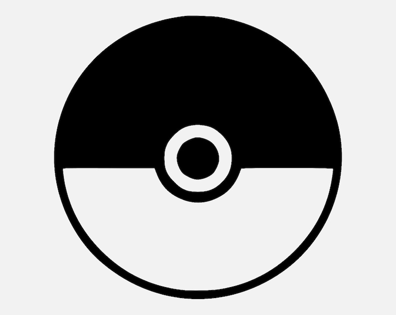 Pokeball Outline Svg Png: Cut Ready Digital Design for Cricut ...