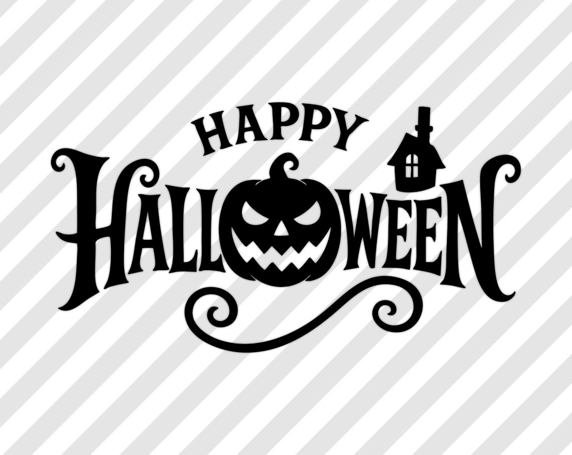 Happy Halloween Pumpkin Svg Png Cut File for Crafts, Fall Decor, Cricut ...