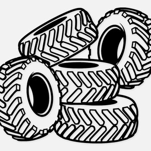 Tire Stack Svg Png: Minimalist Design for Cut Projects - Etsy