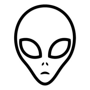 Alien Head Svg Png: Minimalist Design for Crafts - Etsy
