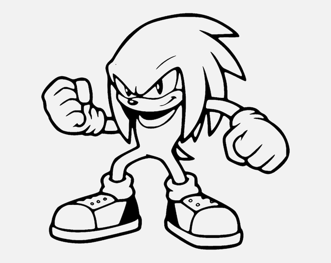 Knuckles Svg Png: Cut Ready Digital Design for Cricut Silhouette - Etsy