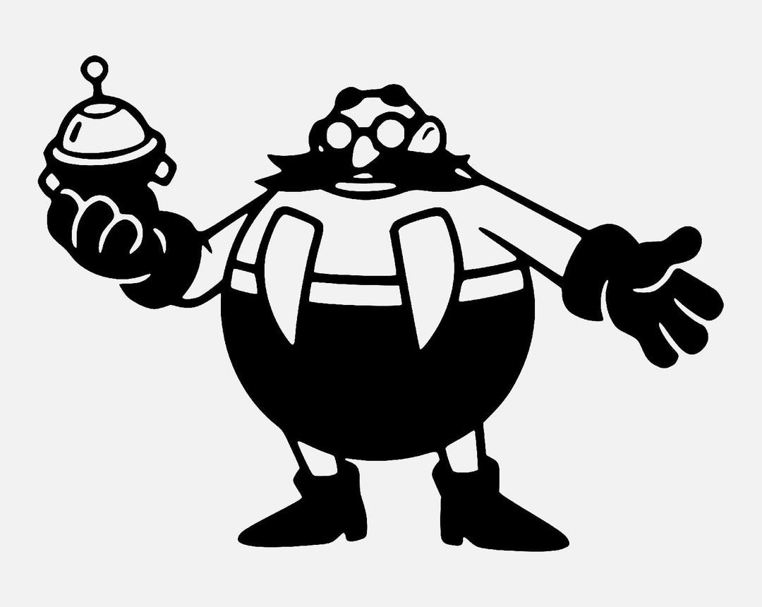 Dr. Eggman Svg Png: Clean Minimalist Design for Cricut Projects - Etsy