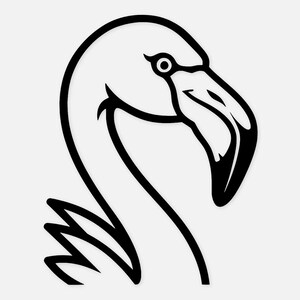 Flamingo Head Detail Svg Png: Cut Ready Digital Design for Cricut ...