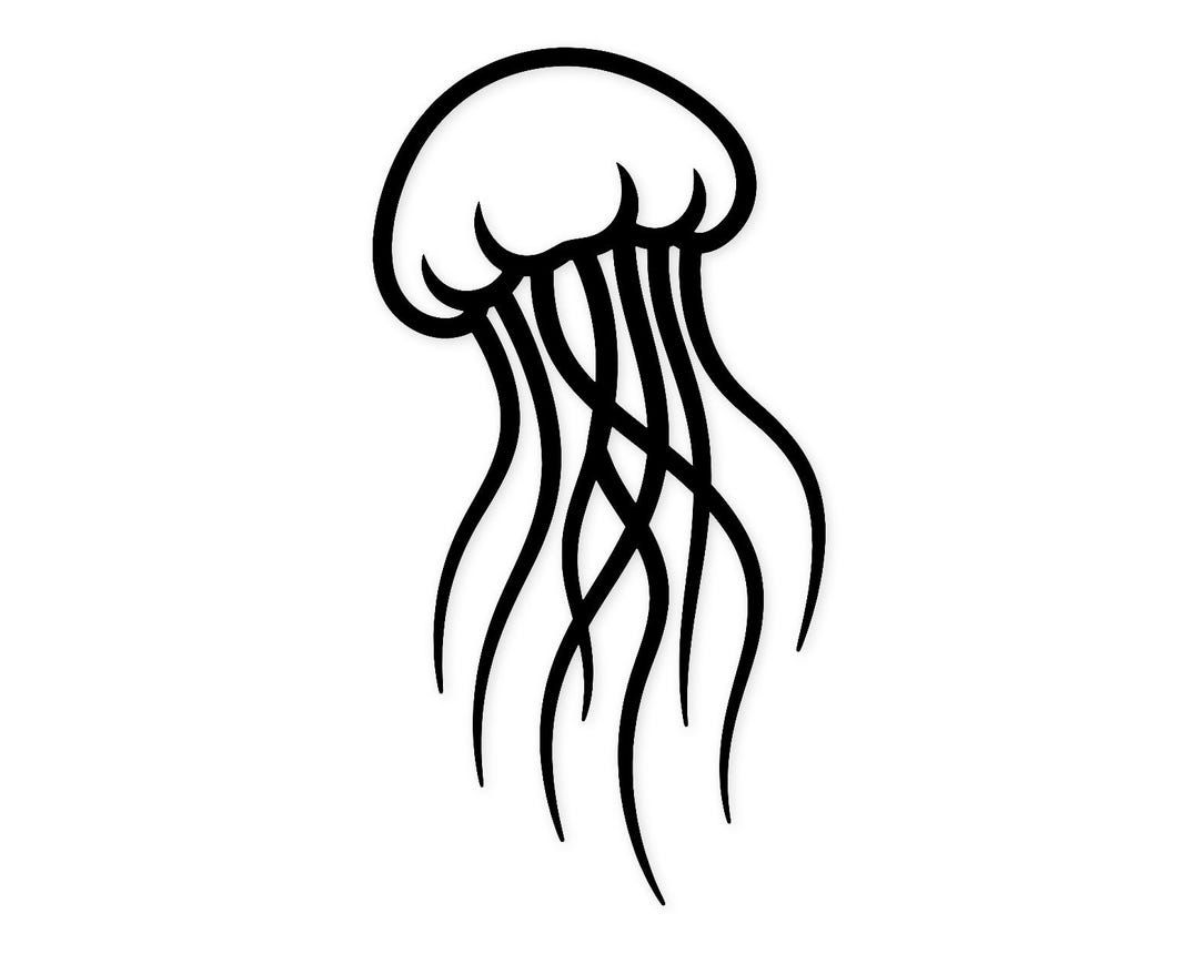 Jellyfish Svg Png: Clean Vector Line Art for Cricut - Etsy