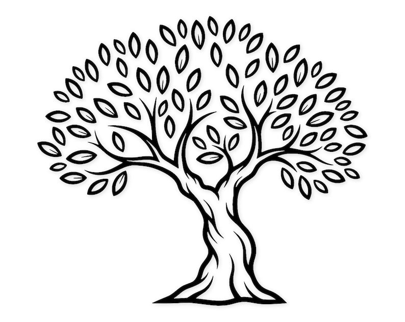 Olive Tree Svg Png: Minimalist Cut File for Cricut - Etsy Australia