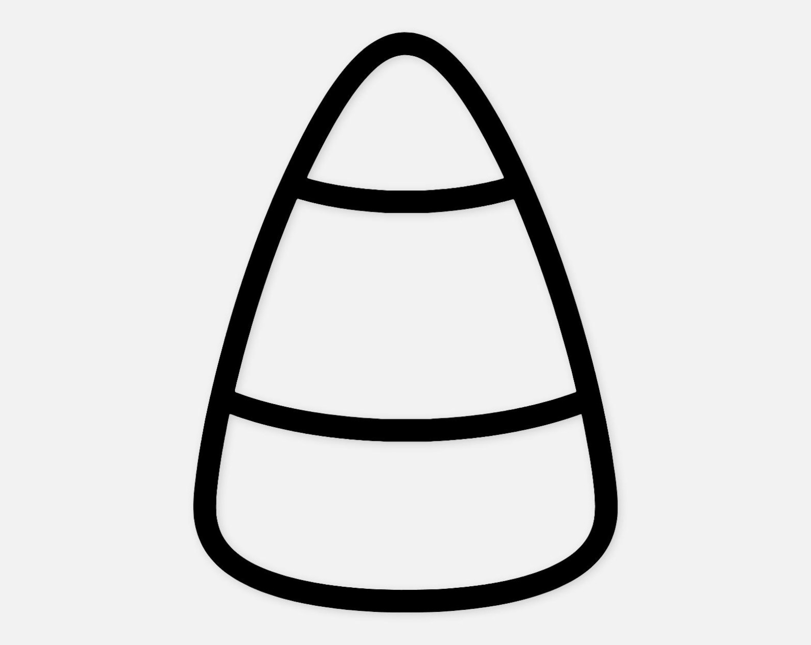 Candy Corn Outline Svg Png: Clean Cut File for Cricut & Silhouette - Etsy