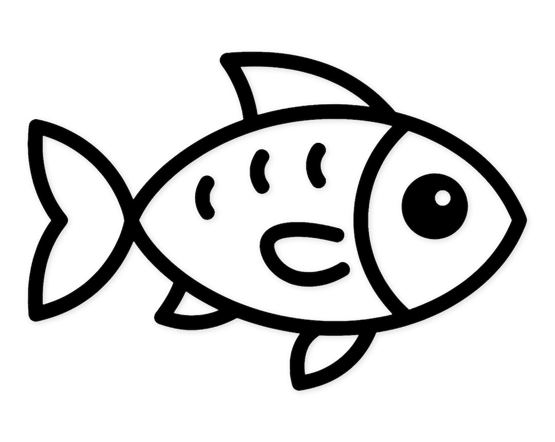 Fish Svg Png: Clean Cut File for Cricut & Silhouette Projects - Etsy