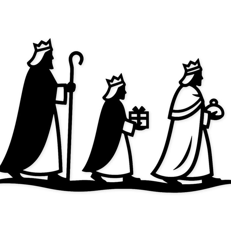 Three Kings Silhouette - Etsy