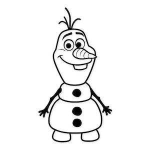 Olaf the Snowman Svg Png: Cut Ready Digital Design for Cricut ...
