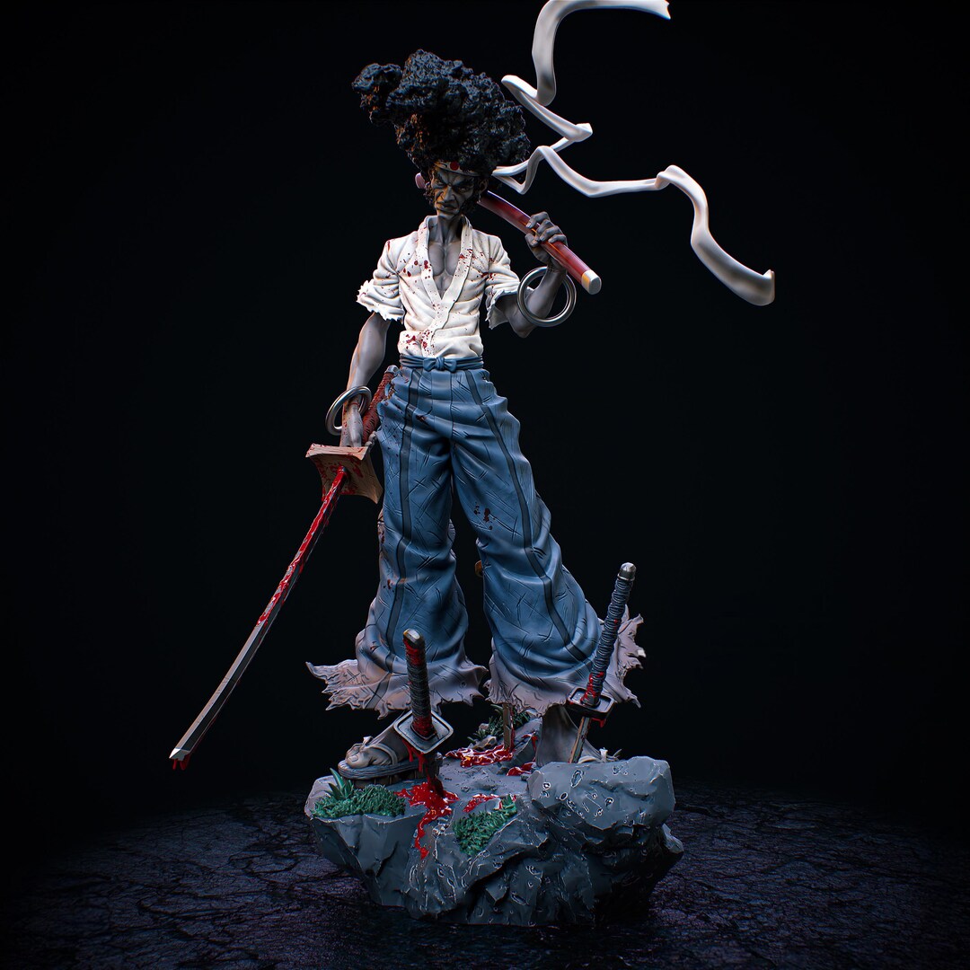 Afro Samurai Figure | Anime STL Statue | Ronin Warrior Collectible 3D ...