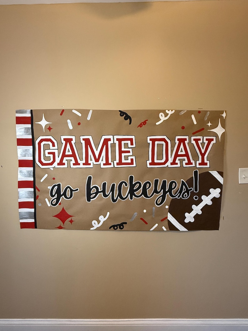 Game Day Painted Banner - Etsy