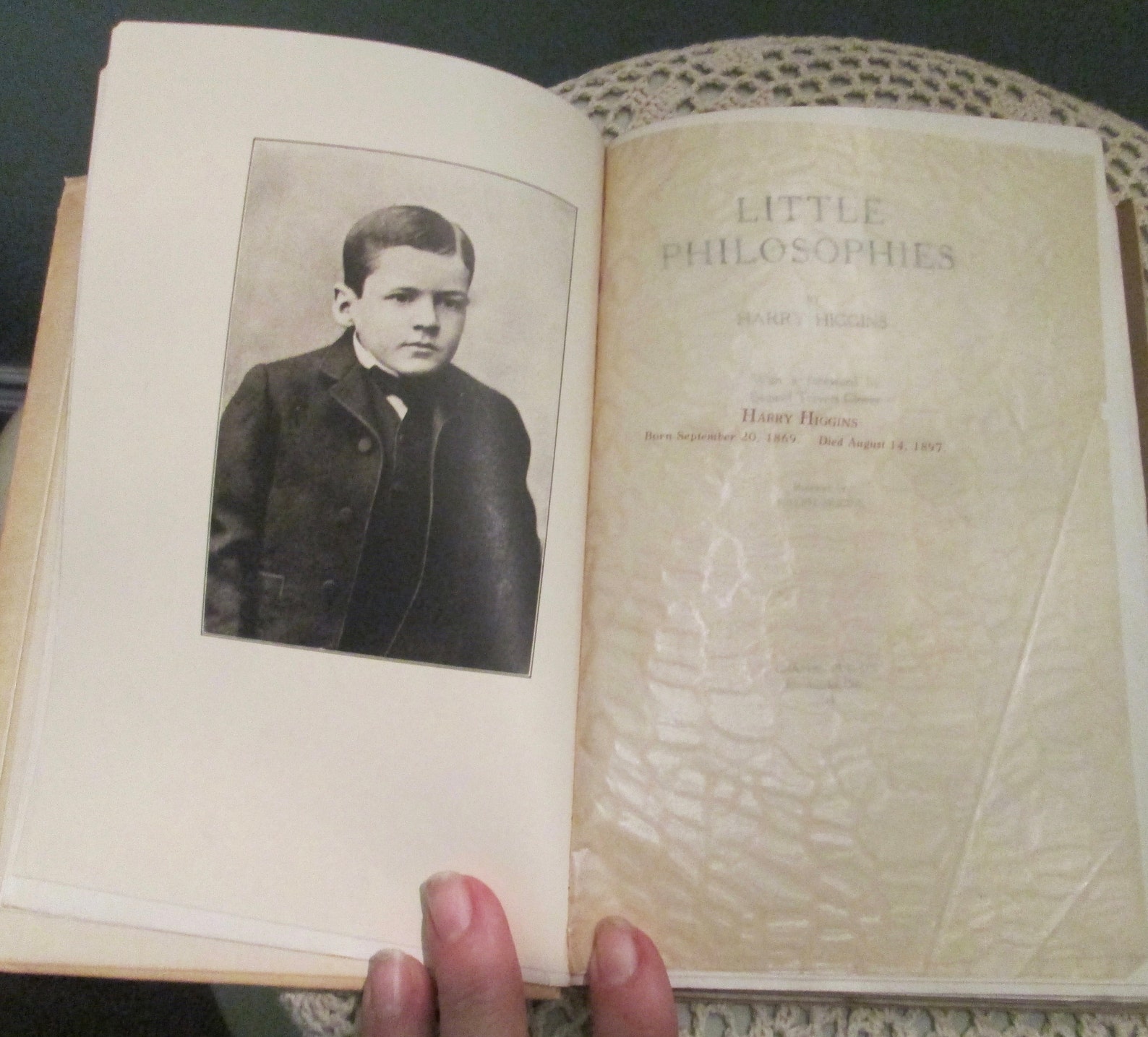Antique Rare Book "little Philosophies" 1911 Harry Higgins Hardcover - Etsy