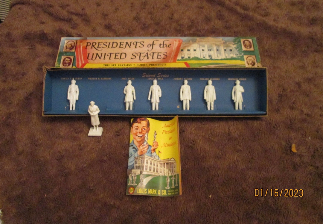 1960 Marx Toys US Presidents Figures Set Second Series - Etsy