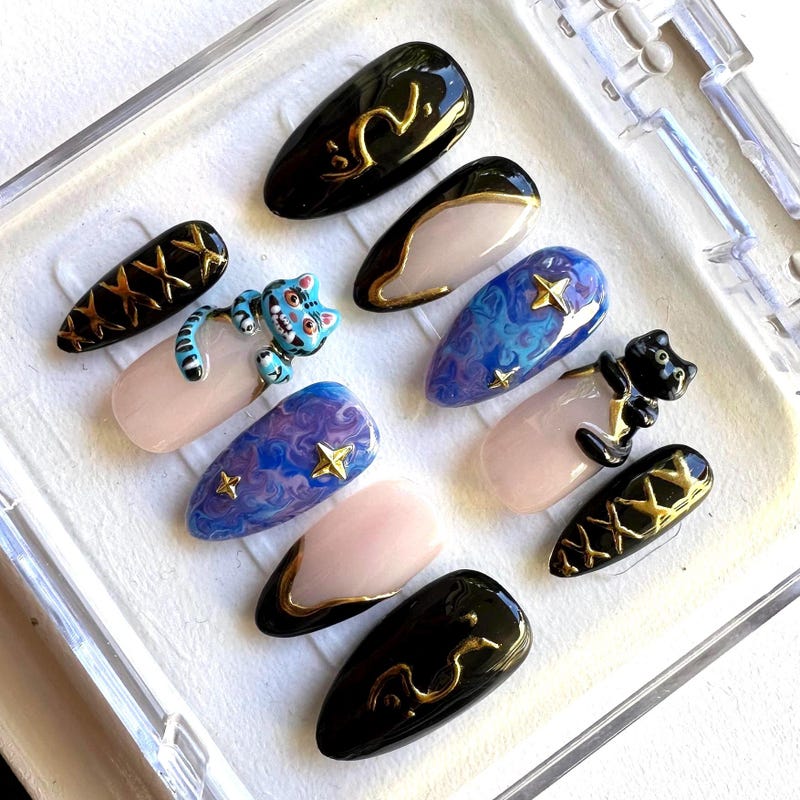Kpop Demon Hunter Nails - Etsy