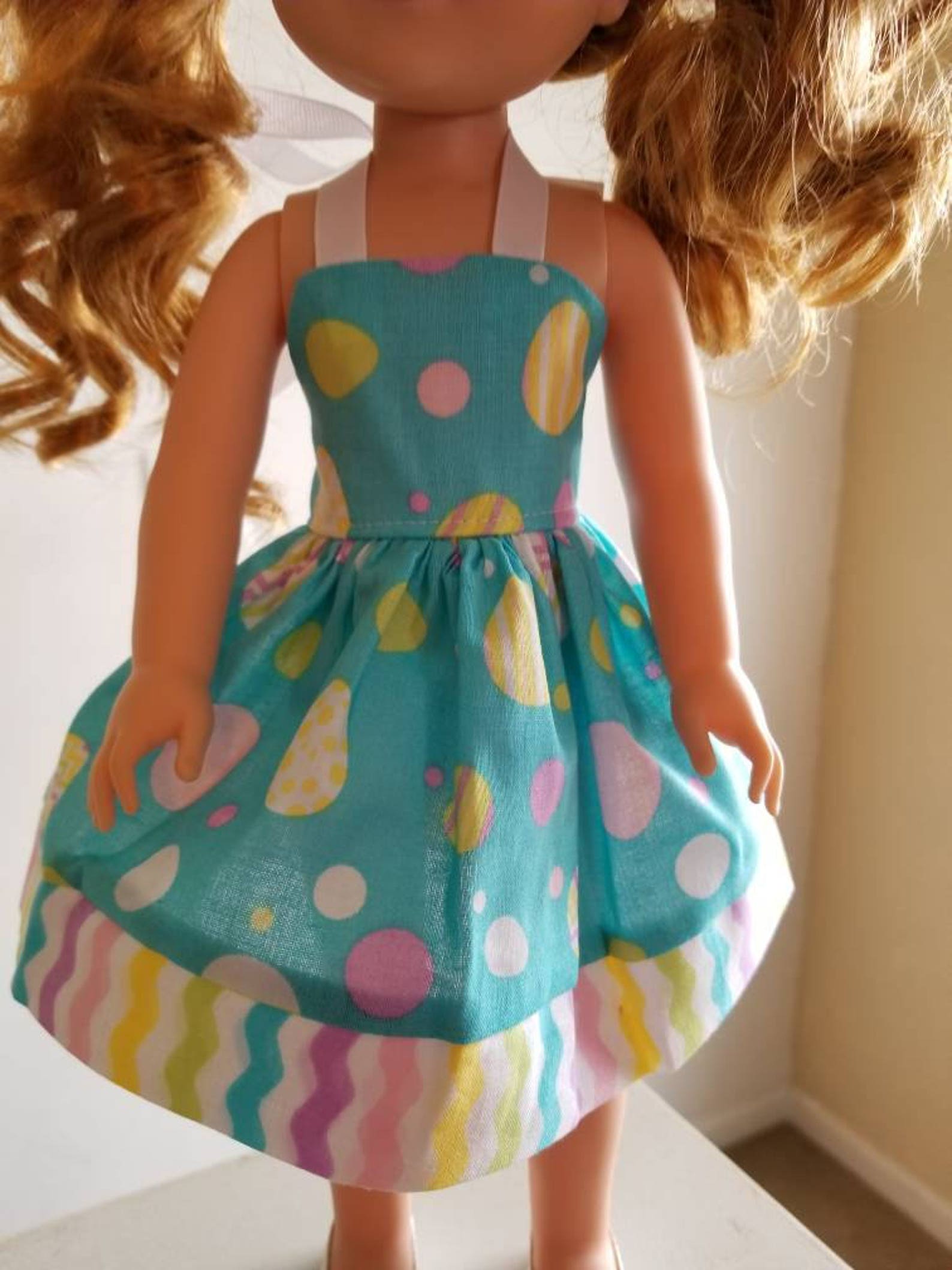 Easter Egg Sun Dress 14.5 Inch Doll Wellie Wisher - Etsy