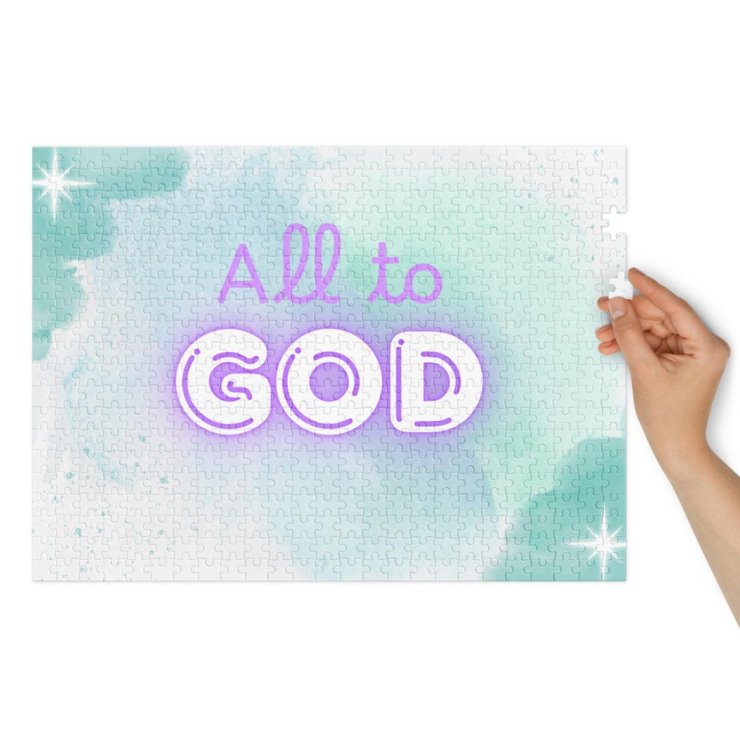 All to God Puzzle - Etsy