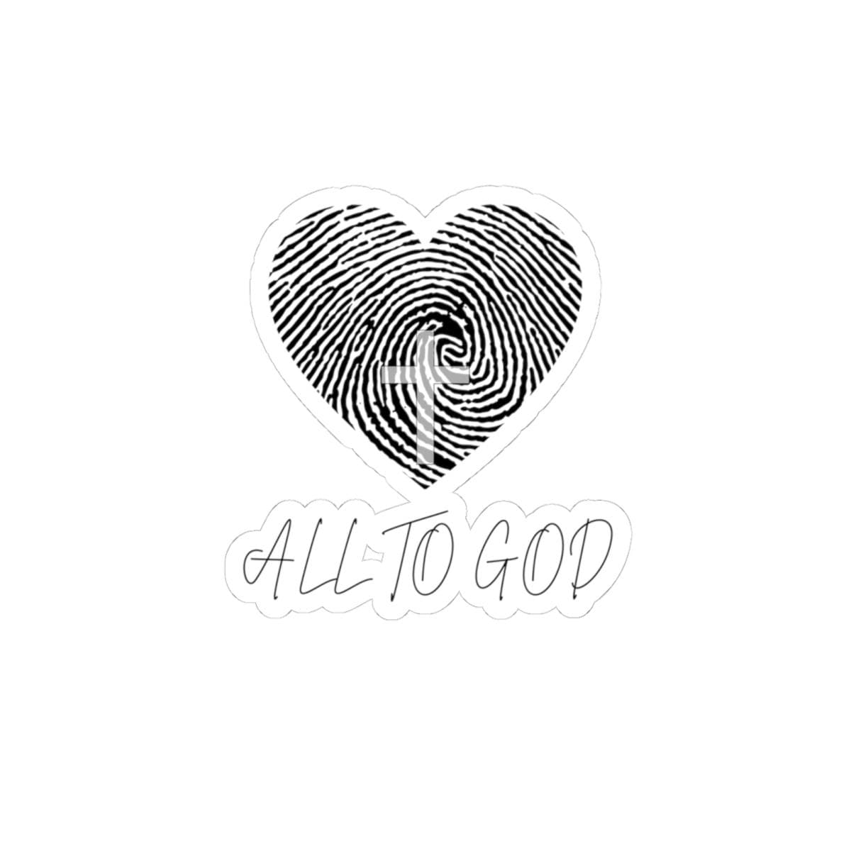 All to God Logo Vinyl Sticker Black - Etsy