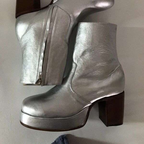 Silver Platforms - Etsy