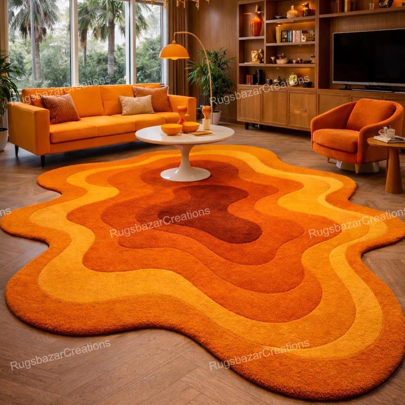 Large Irregular Shape Rug - Etsy