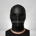 Handmade Black Leather Full Head Mask – Zipper Cosplay Costume - Etsy