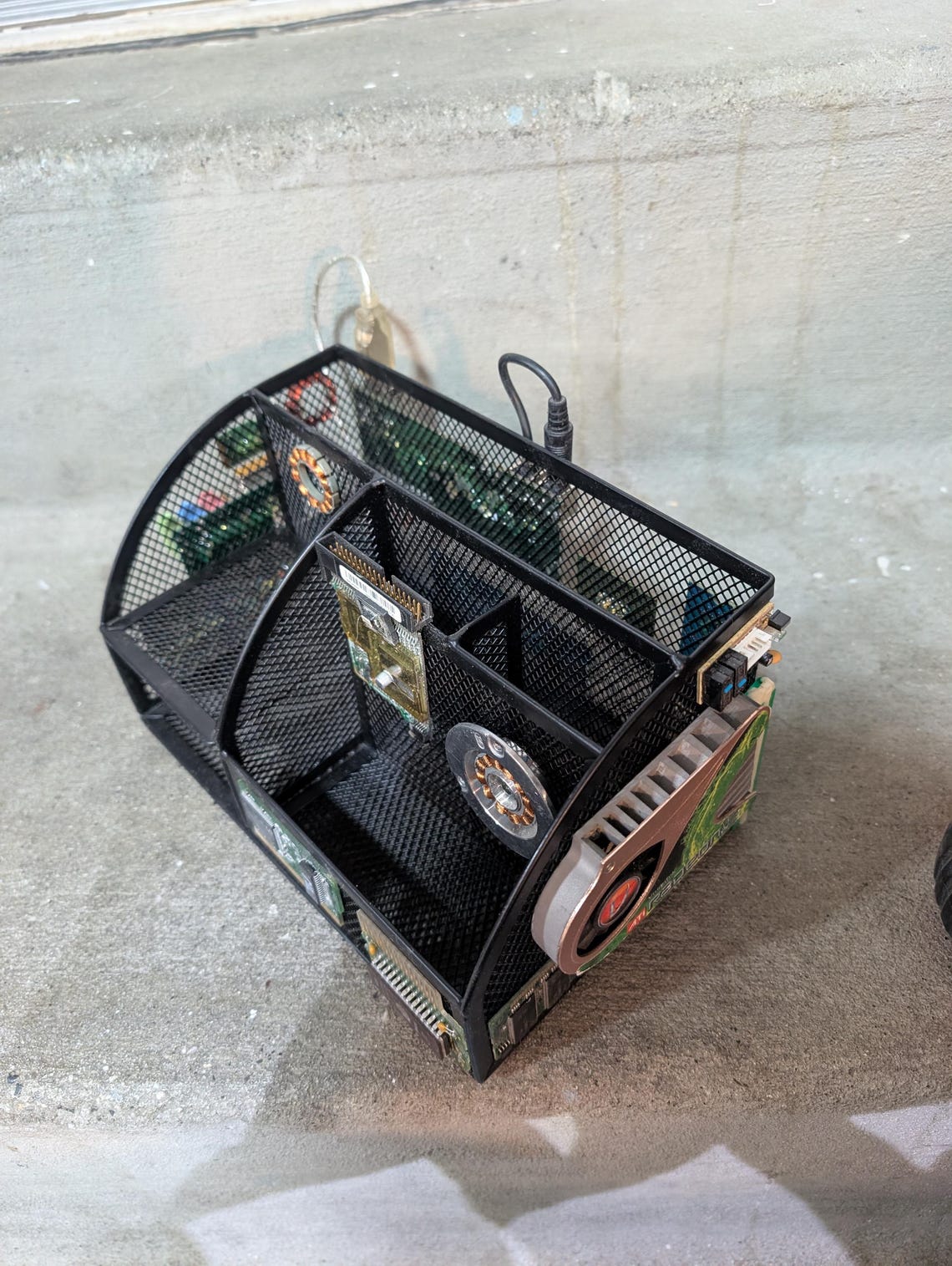 Upcycled Computer Component Desk Organizer | Tech Gift - Etsy