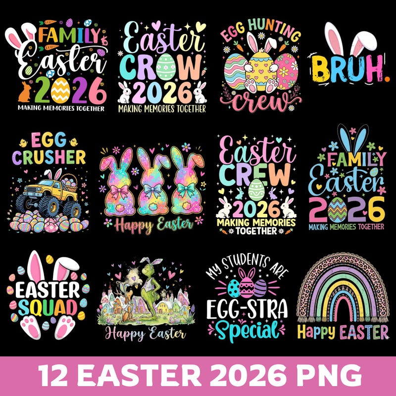 Easter 2026 Png Bundle - Etsy