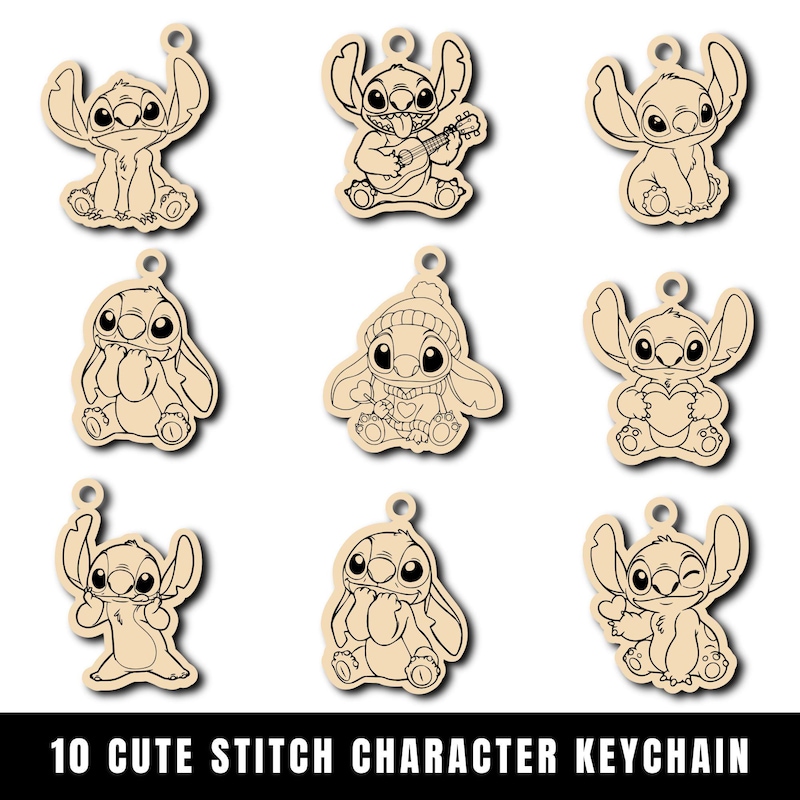 Stitch Characters Art - Etsy