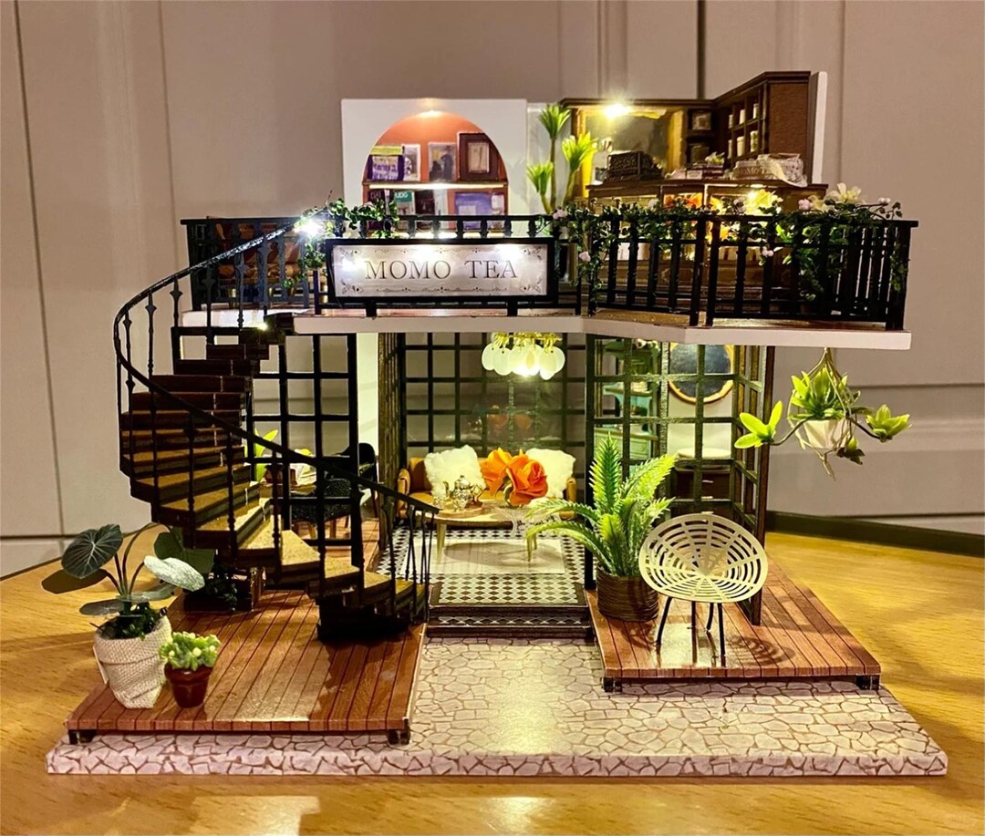 Jungle Momo Tea Mini Set, Tea Room Reading Corner, Suitable for Book ...