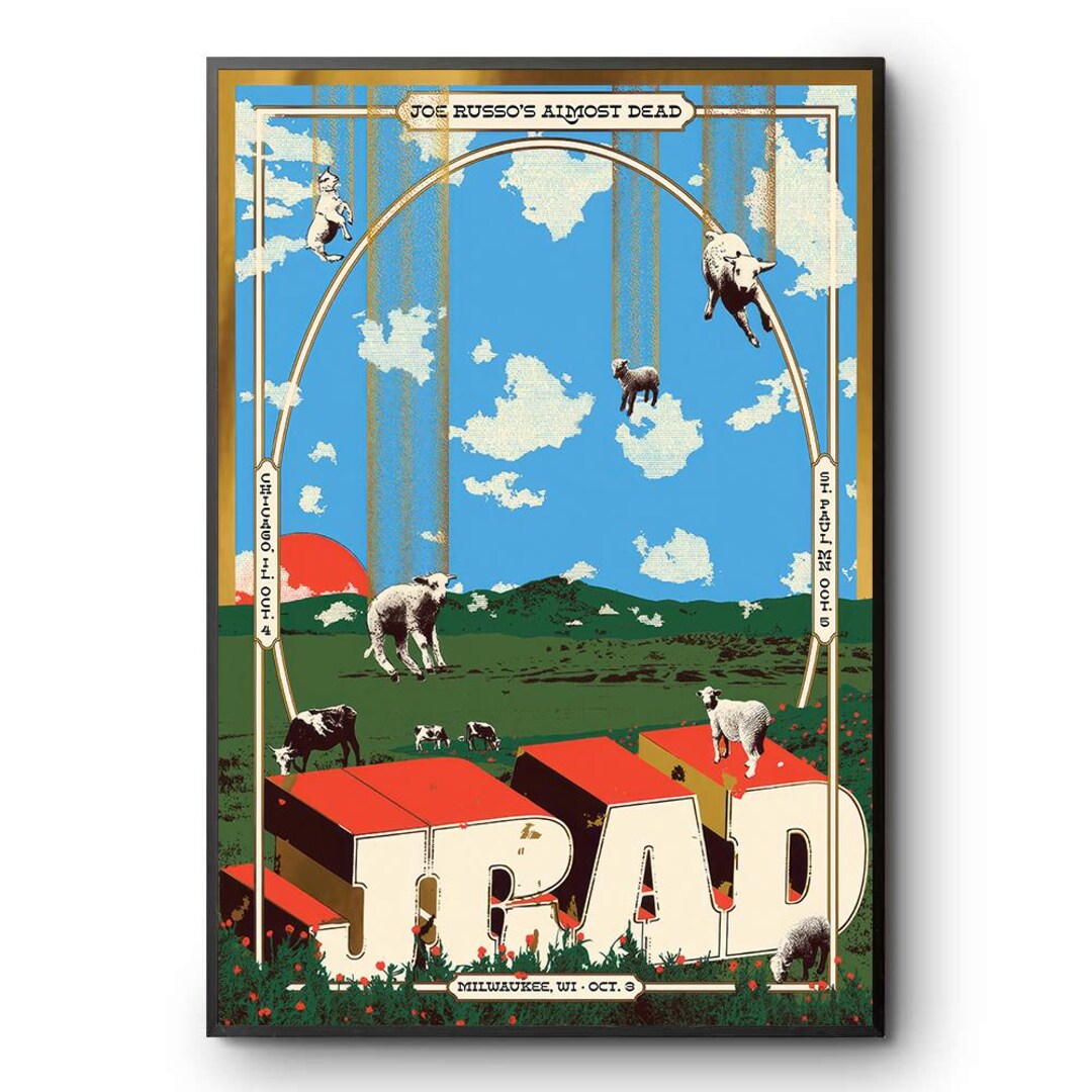 Joe Russo’s Almost Dead JRAD Tour Poster Digital Download | Psychedelic ...