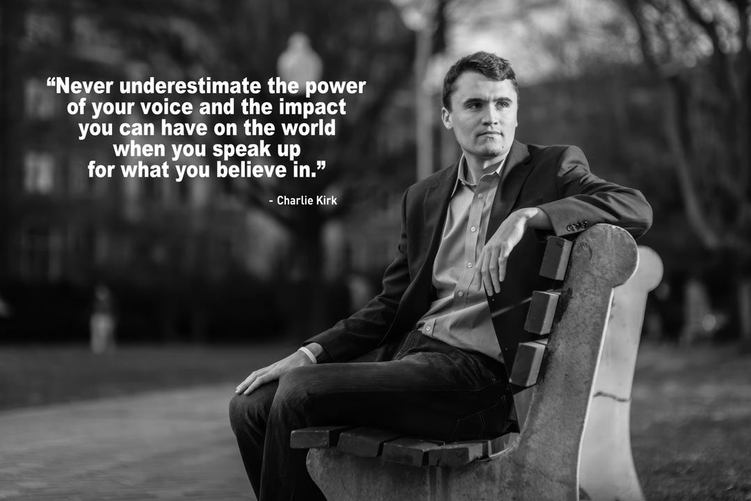 Charlie Kirk Quote Poster Digital Download Motivational Wall Art Print ...