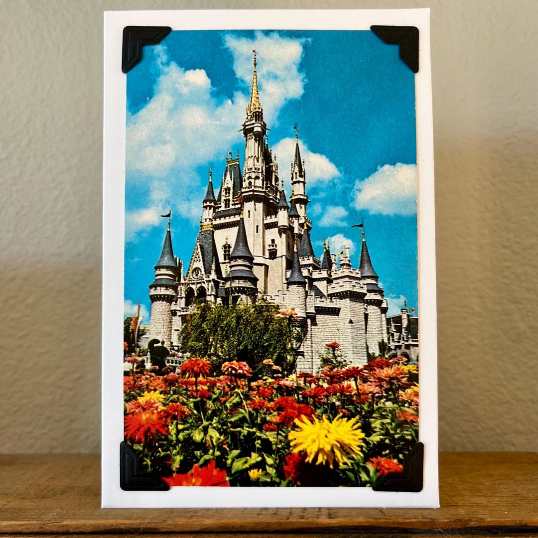 Vintage Walt Disney World Cinderella Castle Postcard Blank Greeting ...