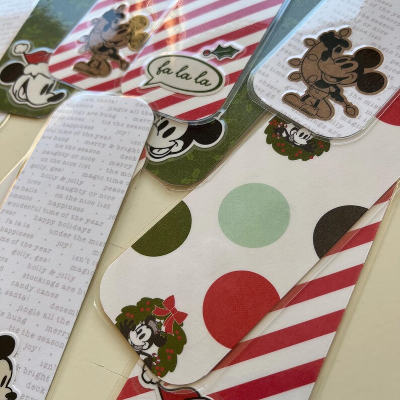 Classic Cartoon Mouse Christmas Cards-set of Four-stamps-polka Dots - Etsy