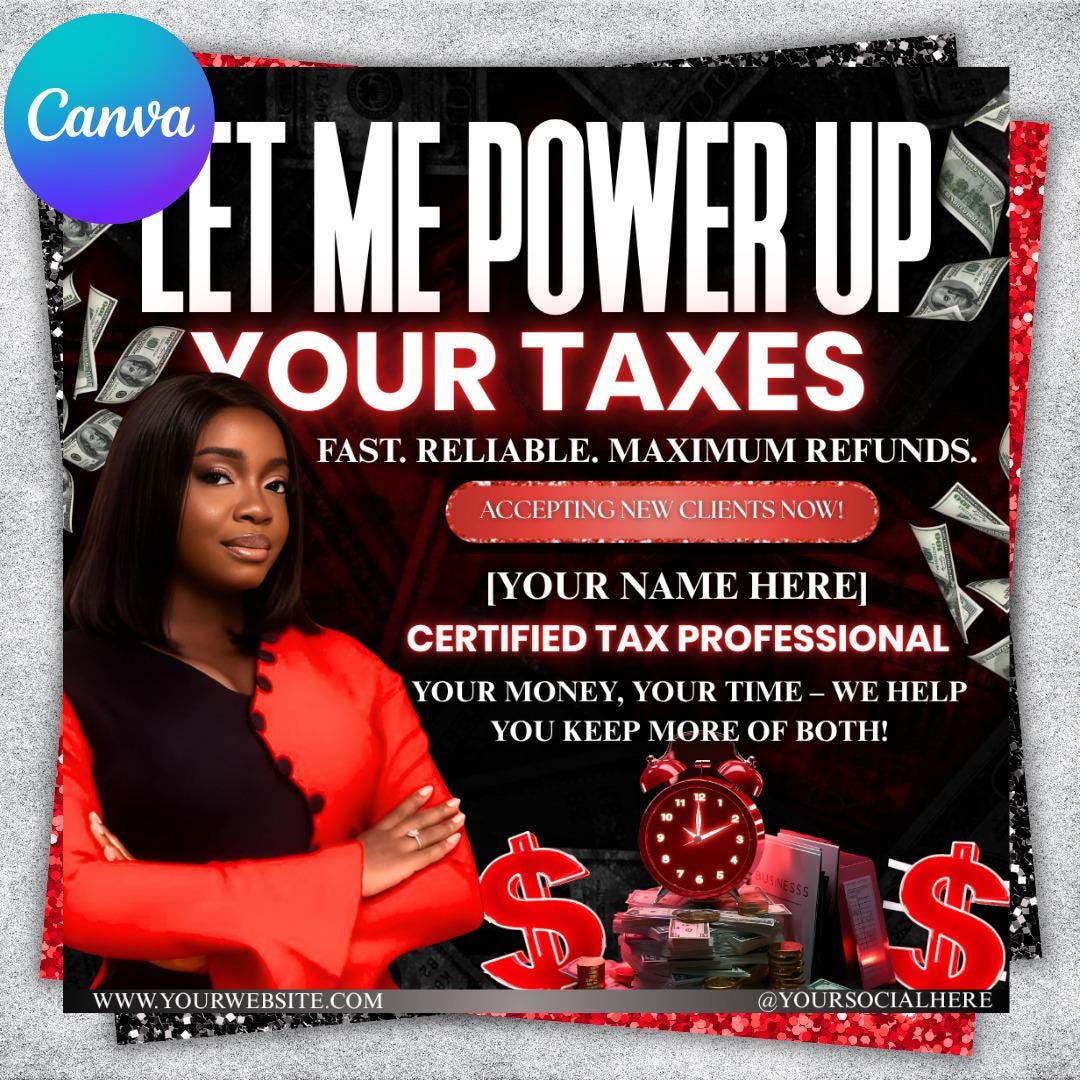 DIY Tax Season Flyer, Tax Services. Tax Preparation Flyer, Credit ...