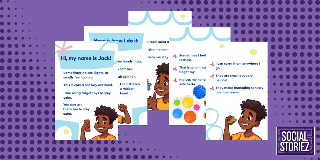 Sensory Overload Social Story: Fidget Toys for Autism & ADHD - Etsy