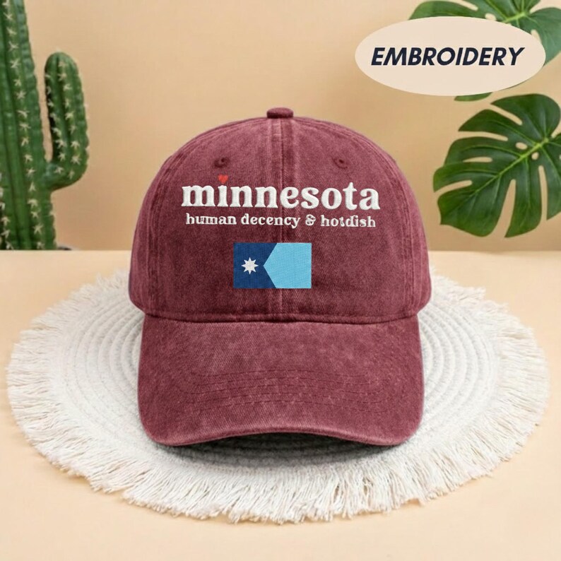 Minnesota, Human Decency & Hotdish Hat, Human Rights Cap, Support ...