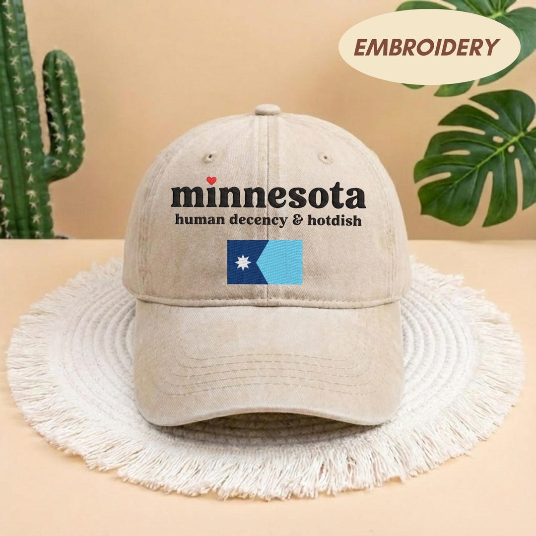 Minnesota, Human Decency & Hotdish Hat, Human Rights Cap, Support ...