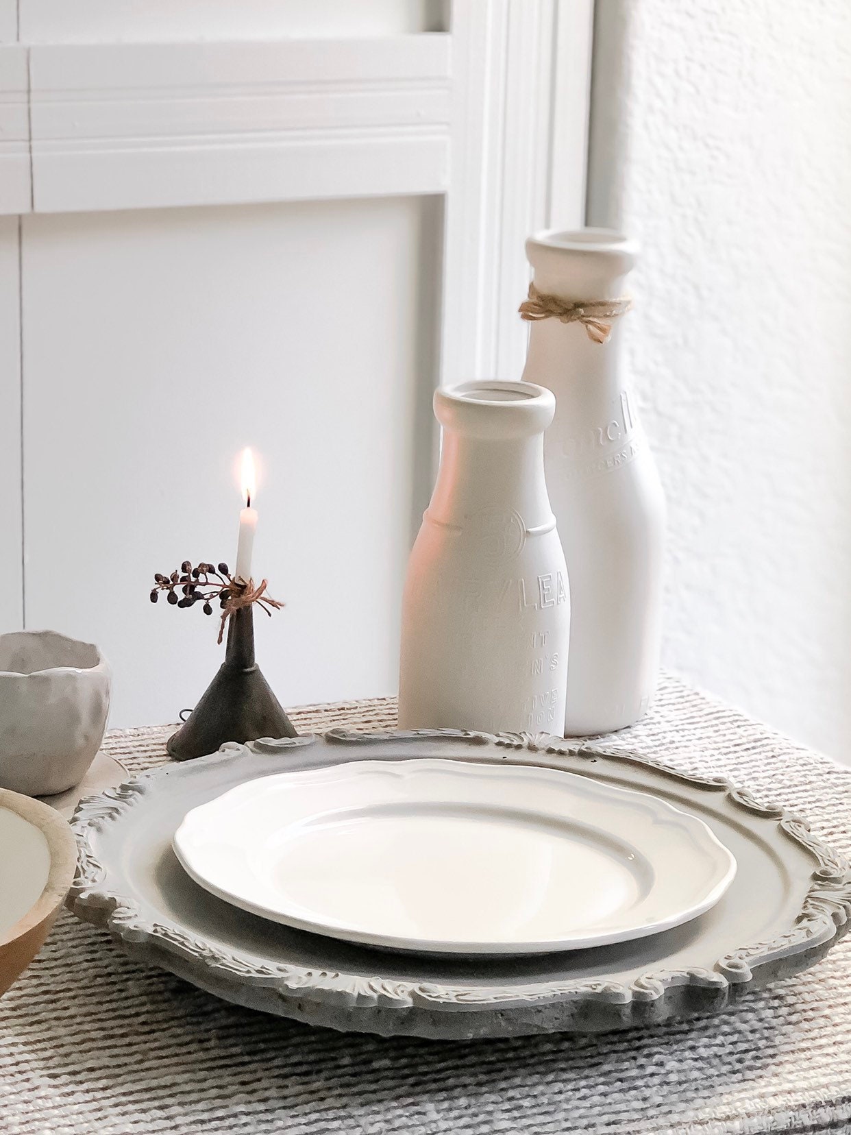 Handcrafted Concrete Platter , Tray,candle Holder ,jewelry Dish,food ...