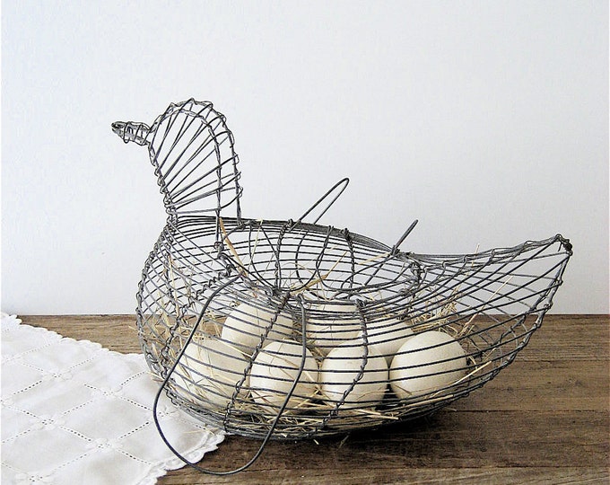 Wire Egg Basket - Etsy