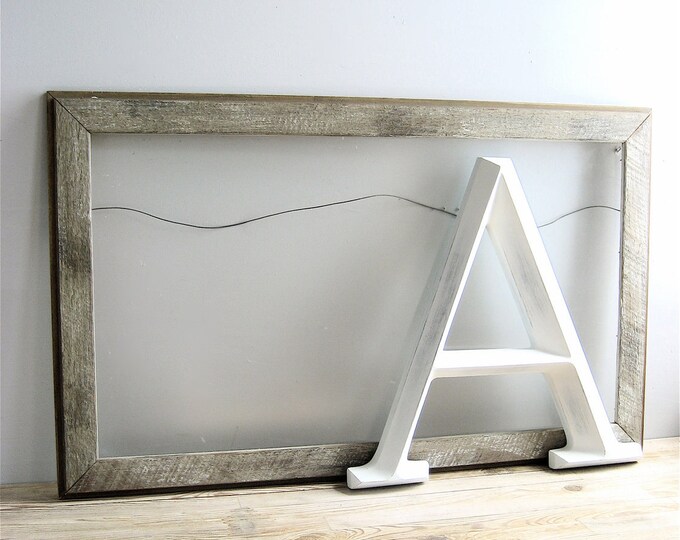 Vintage Wooden Frame With Glass - Etsy