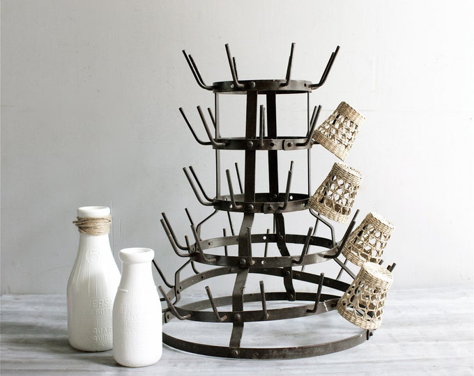 Antique French Bottle Drying Rack - Etsy