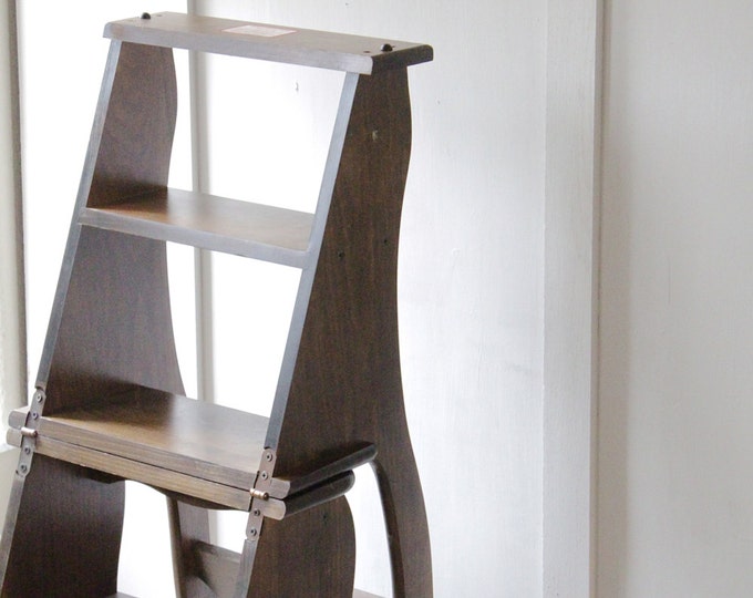 Vintage Convertible Library Ladder/chair - Etsy