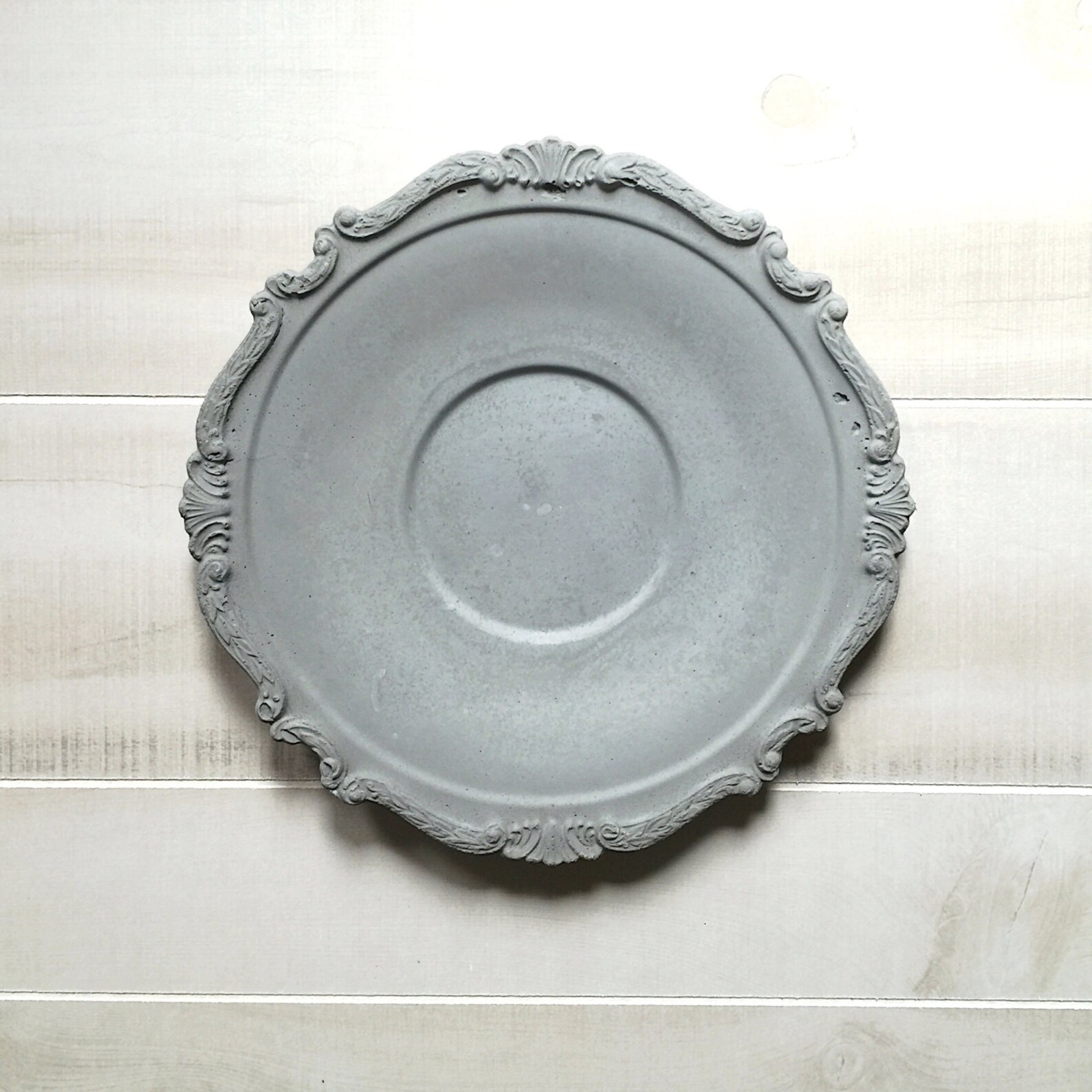 Handcrafted Concrete Platter , Tray,candle Holder ,jewelry Dish,food ...