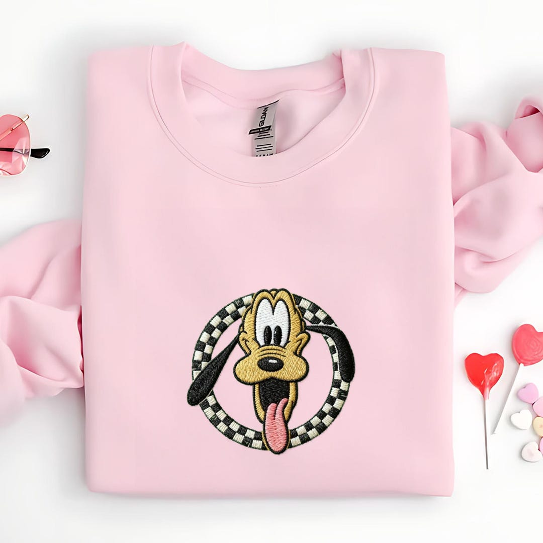 Minnie Disney Checkered Retro Embroidery Design, Machine Embroidery ...