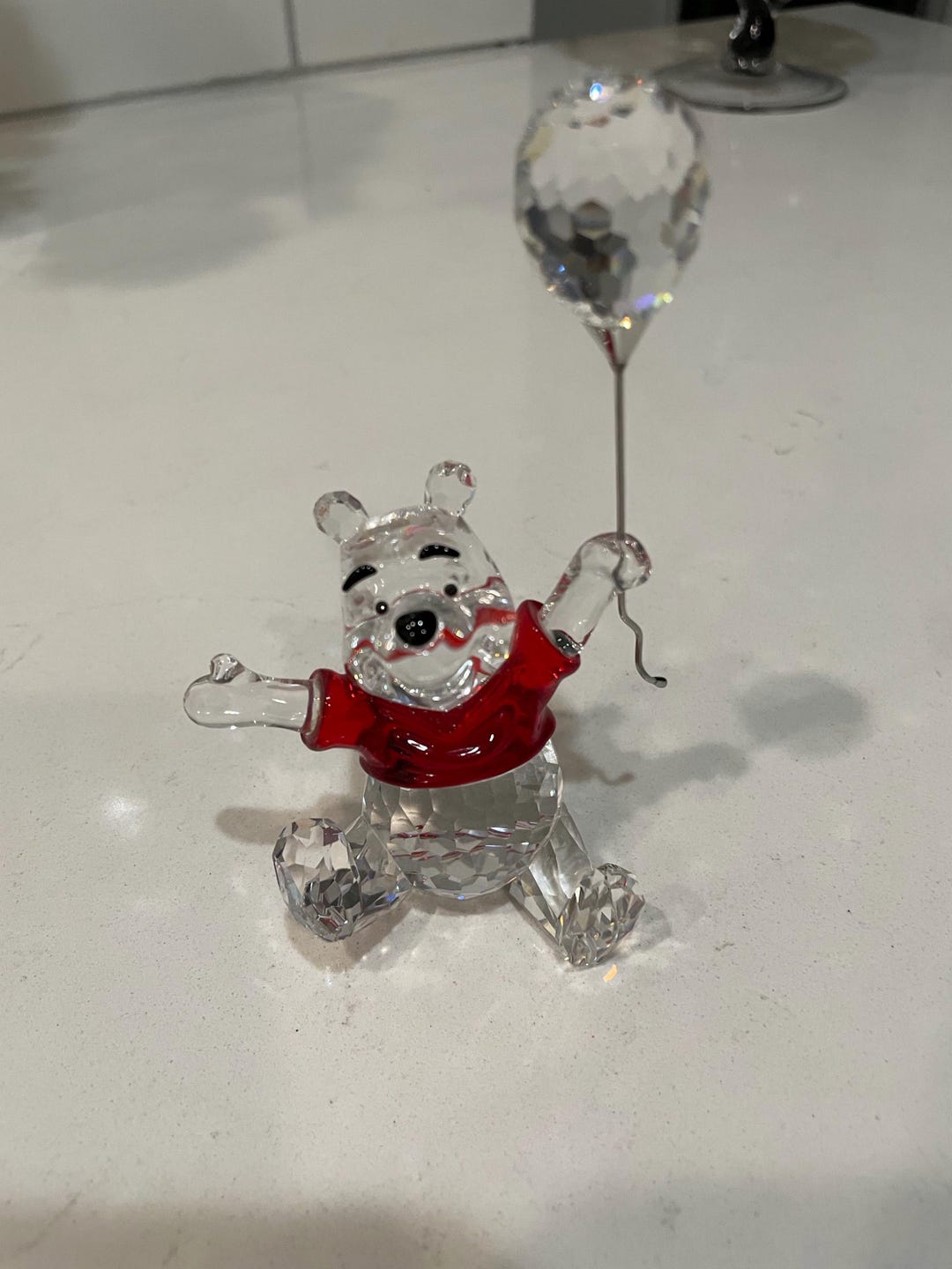 Swarovski Crystal Winnie the Pooh With W Balloon Figurine - Etsy