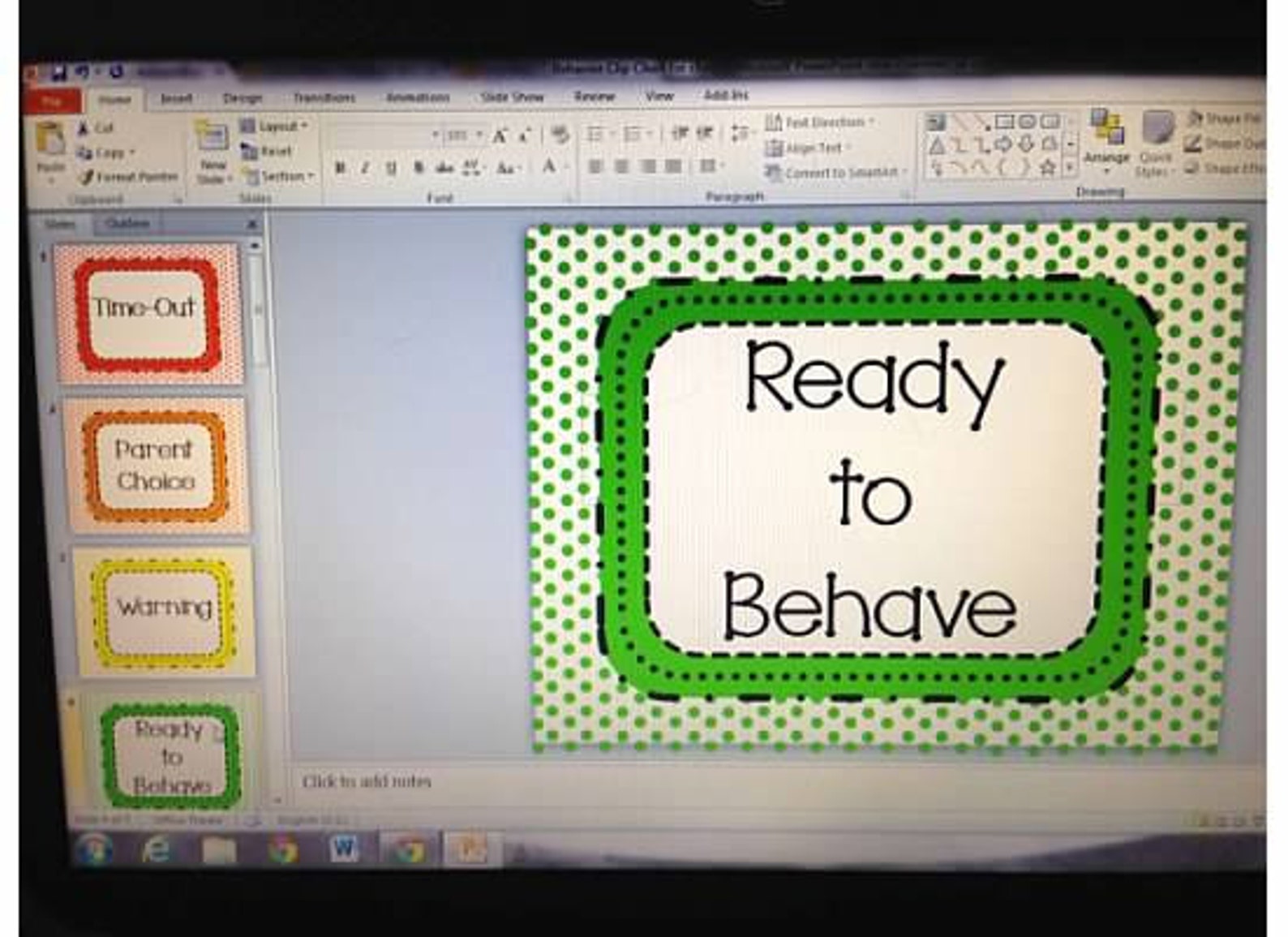 Behavior Clip Chart Polka Dots Printable Behavior Management System for ...