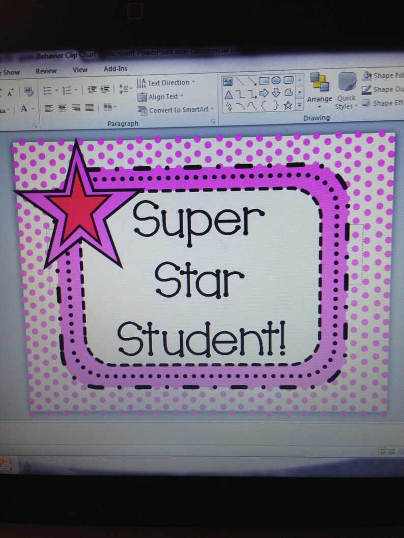 Behavior Clip Chart Polka Dots Printable Behavior Management System - Etsy